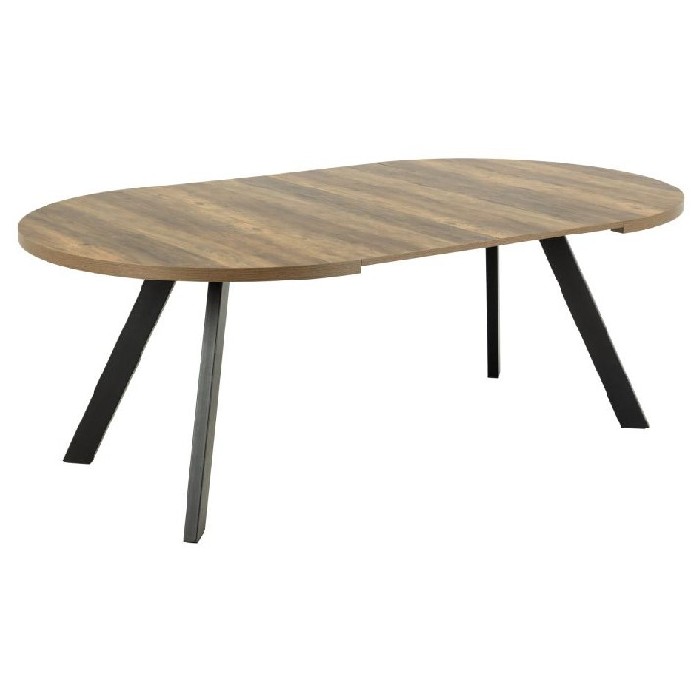 Zalida Round Extendible Dining Table 120 210Cm Blackoak Dining Tables ...